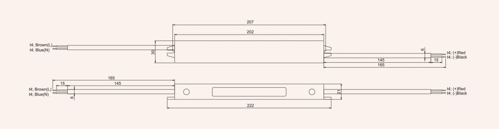 Waterproof IP67 LED driver AC 110v/220v to constant DC output 30W power ...