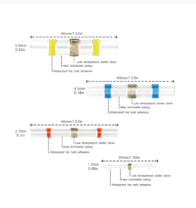 Insulated Electrical Waterproof Solder Seal Terminal IP67